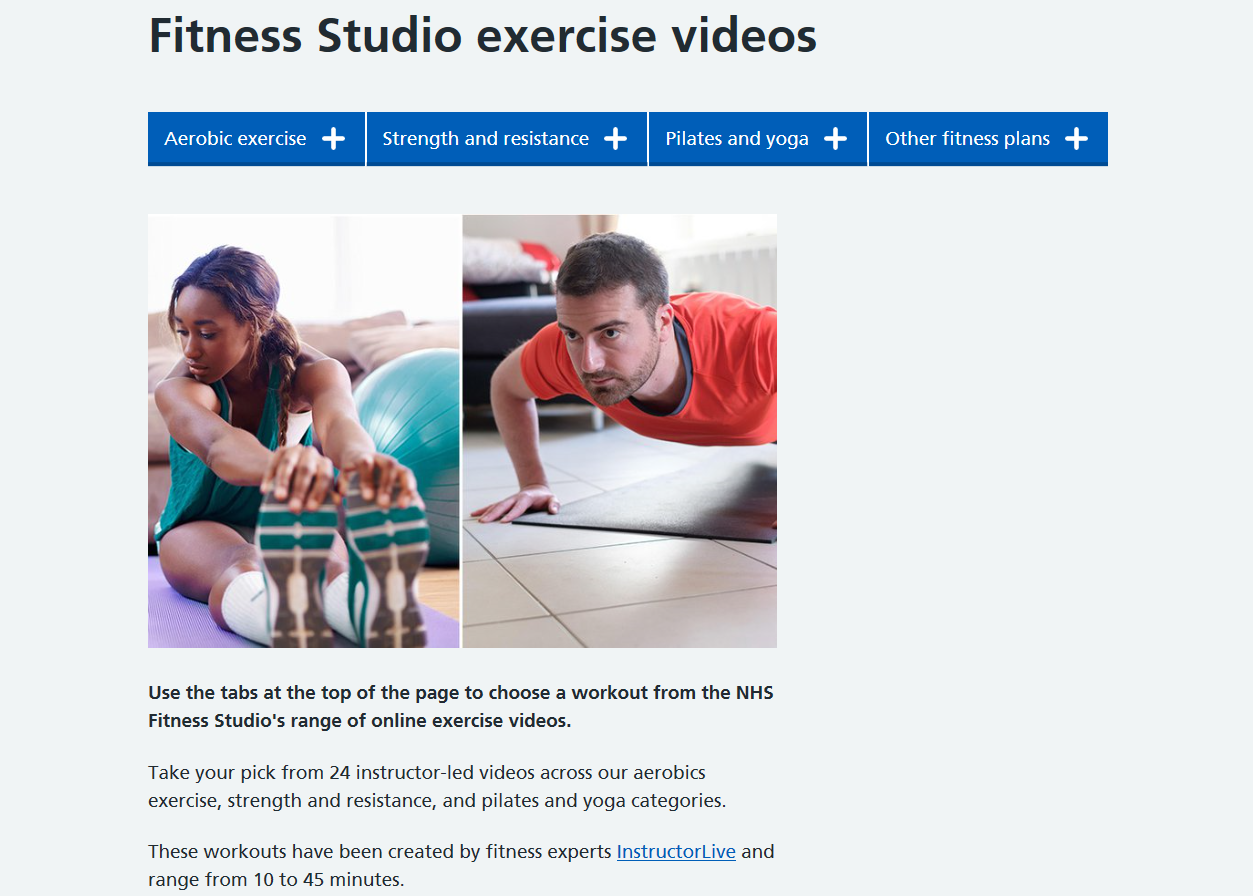 NHS fitness | Mount Pleasant Health Centre
