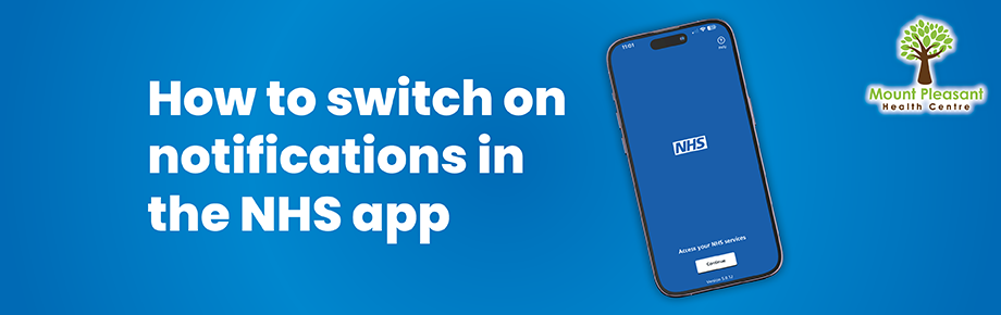 How to switch on notifications in the NHS app